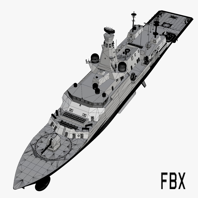 3d uk type 26 frigate