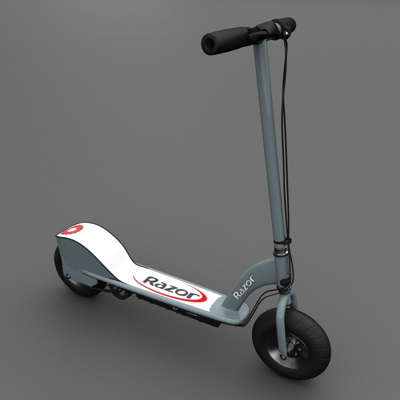 electric scooter 3d model
