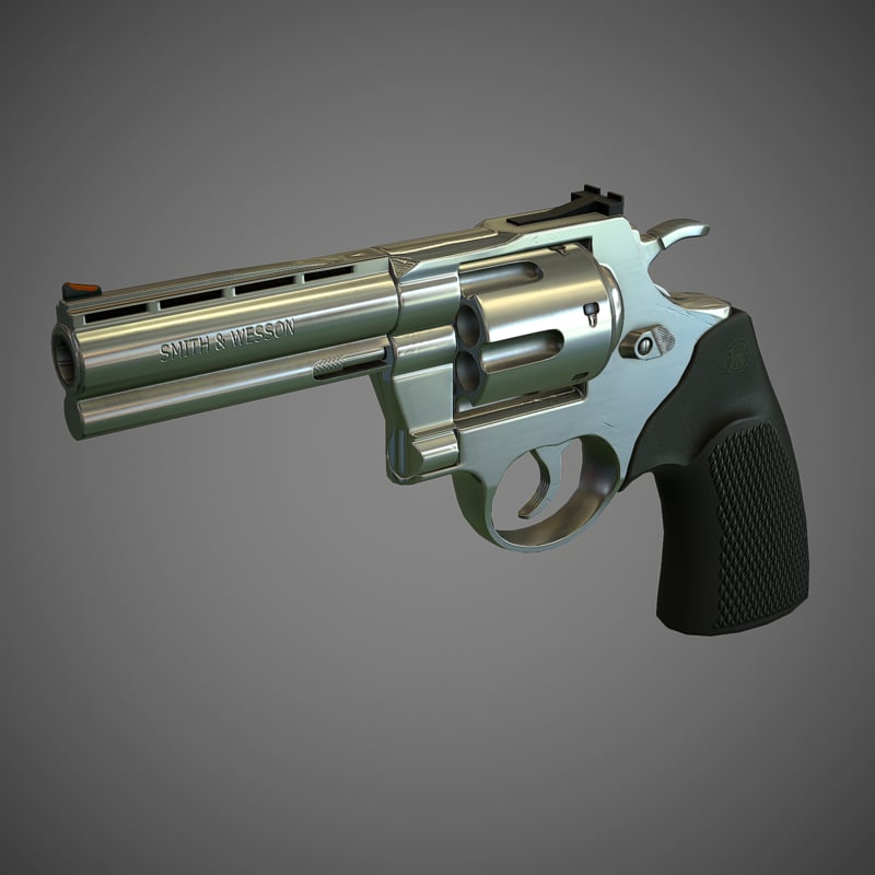 ready revolver 3d model