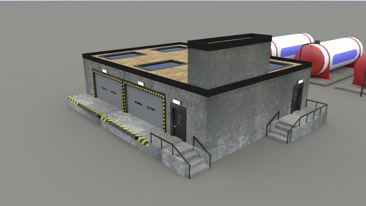 warehouse storage 3d model