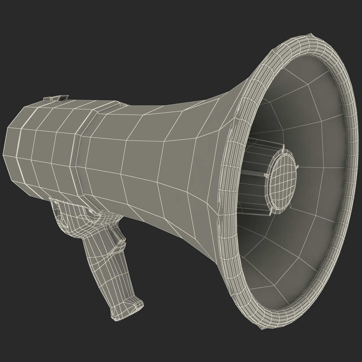 3d megaphone 2 model