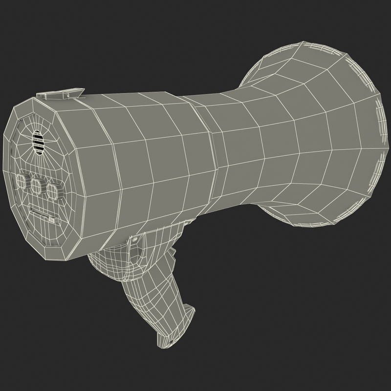 3d megaphone 2 model