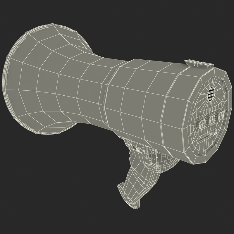 3d megaphone 2 model
