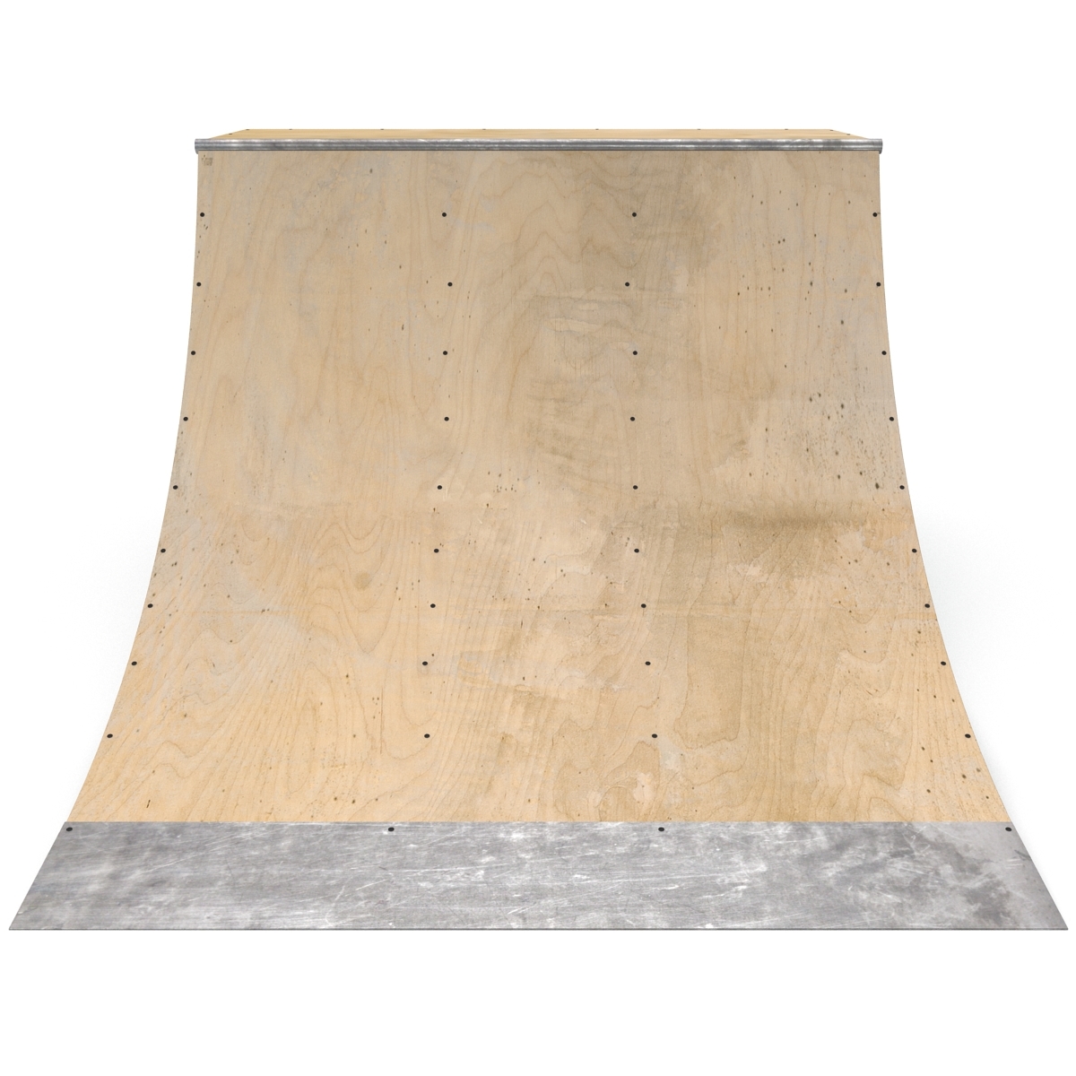3d model of quarter pipe skate ramp