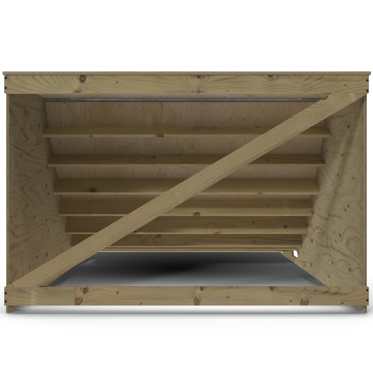 3d model of quarter pipe skate ramp