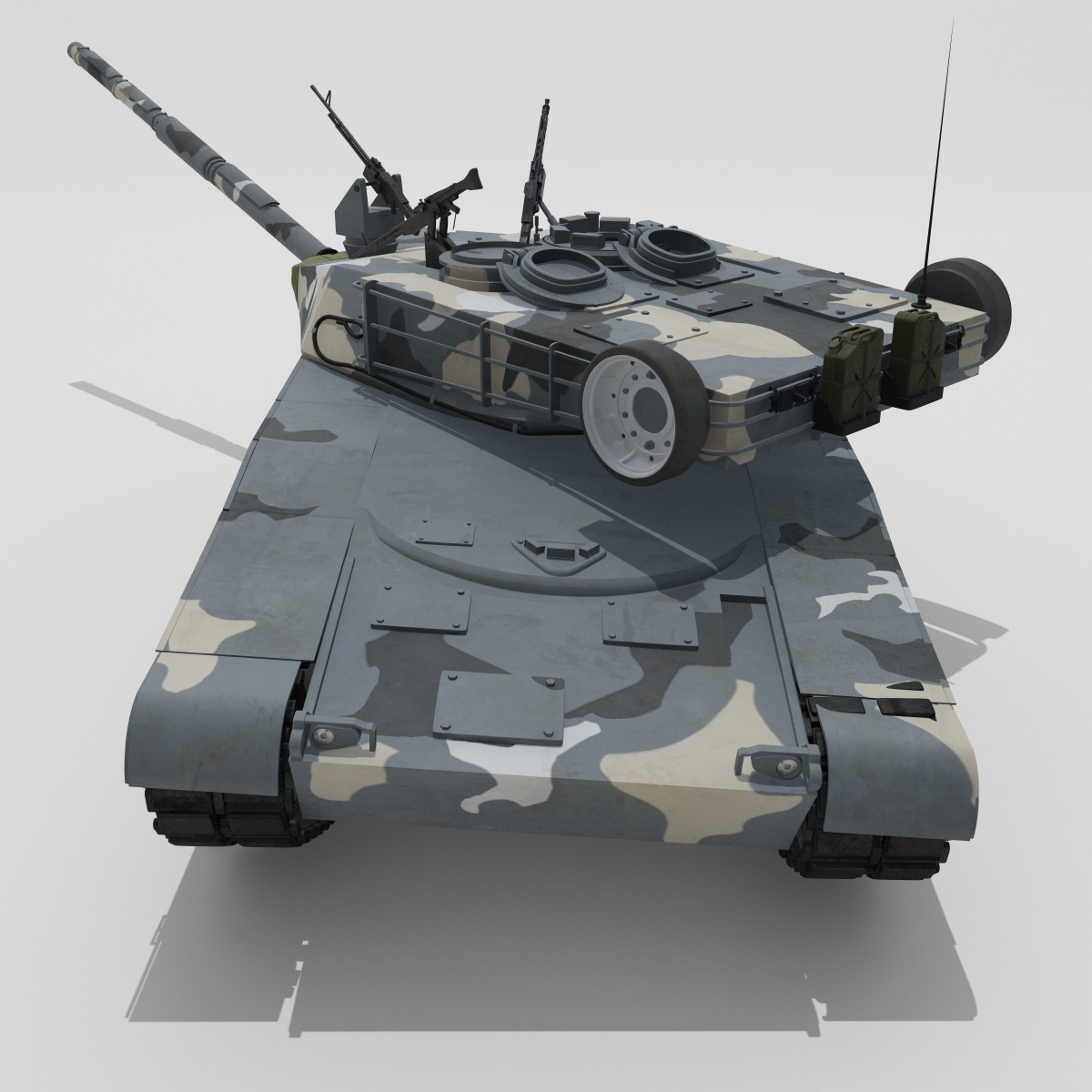 zulfiqar iranian main battle tank 3d model