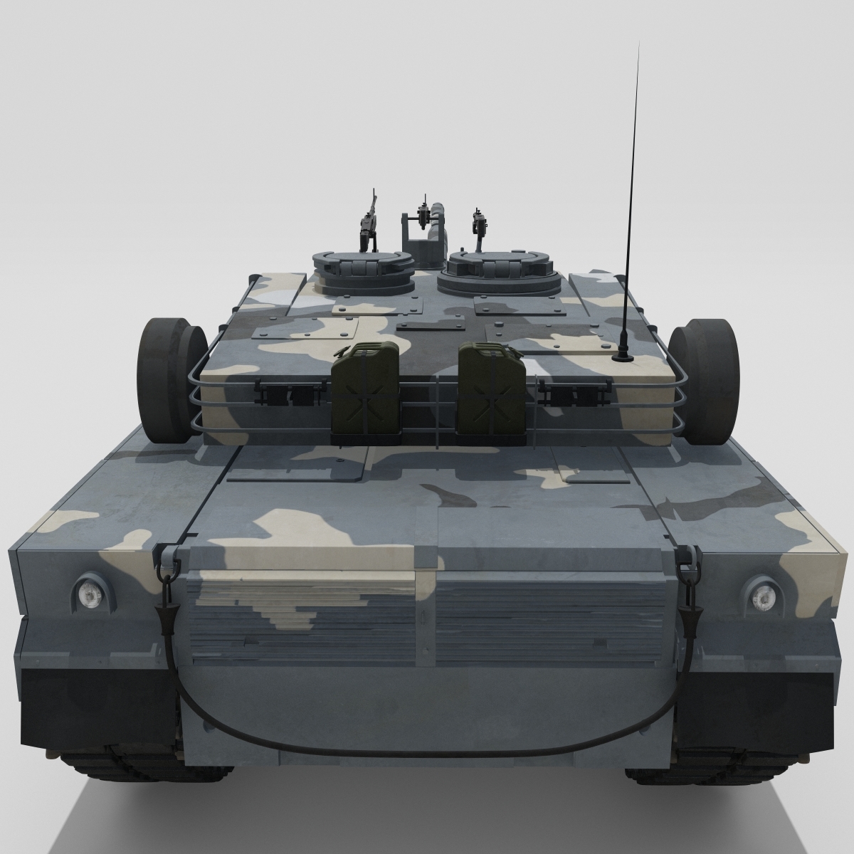zulfiqar iranian main battle tank 3d model