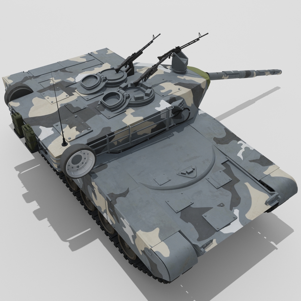 zulfiqar iranian main battle tank 3d model