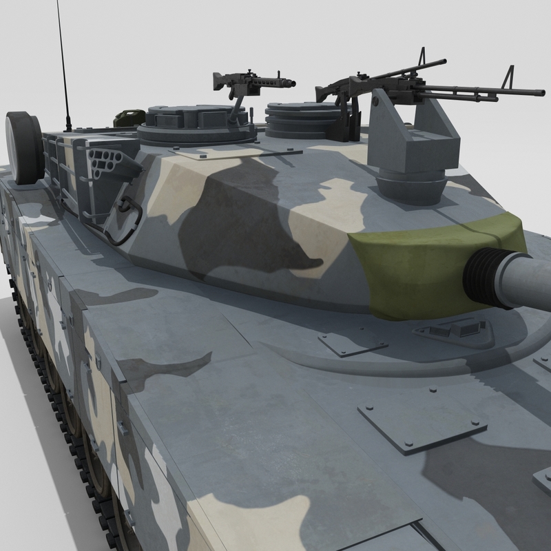 zulfiqar iranian main battle tank 3d model