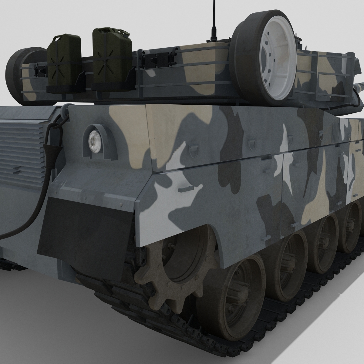 zulfiqar iranian main battle tank 3d model