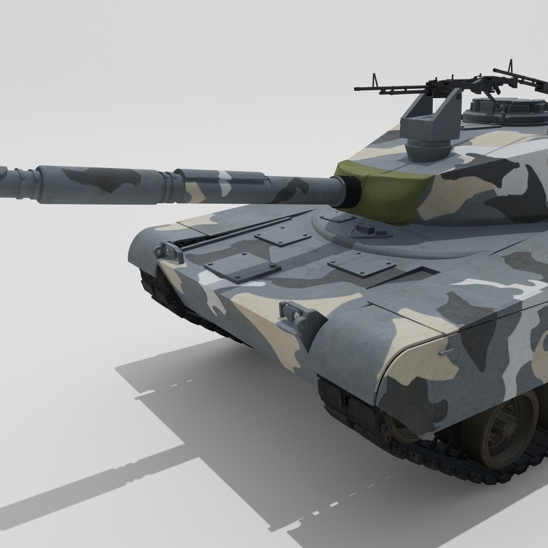 zulfiqar iranian main battle tank 3d model