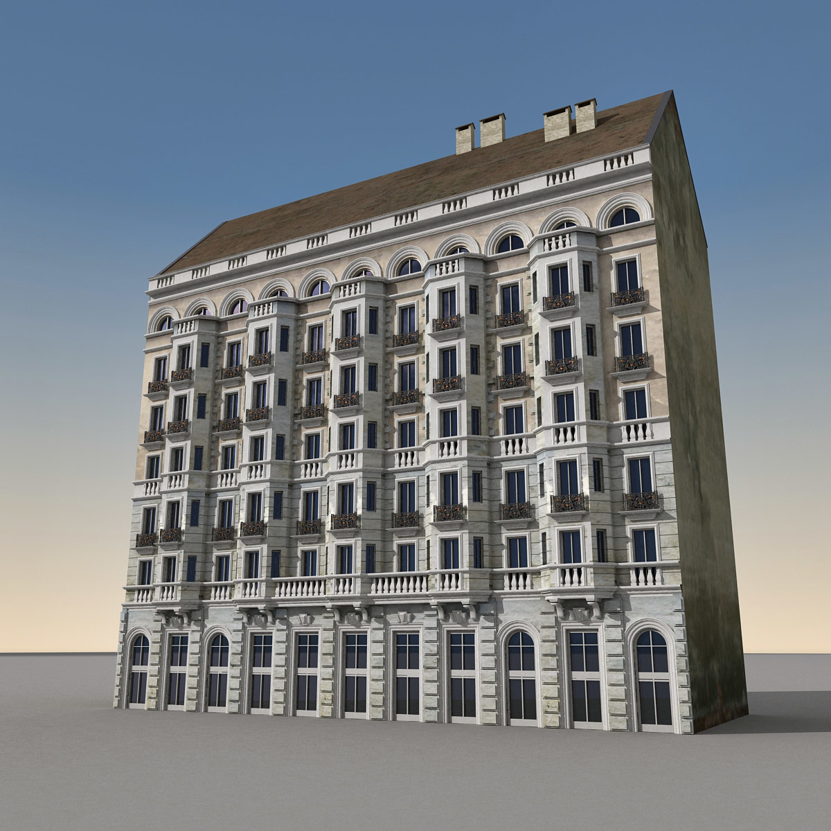 european building europe 3d model