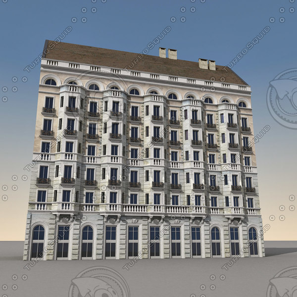 european building europe 3d model