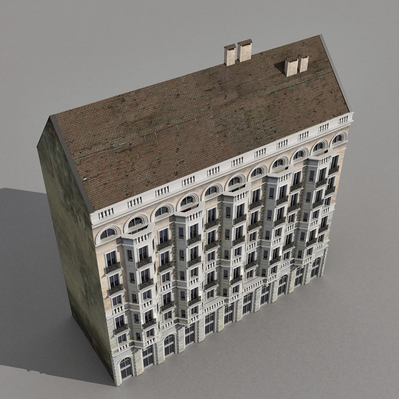 european building europe 3d model