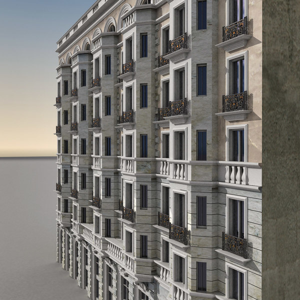 european building europe 3d model