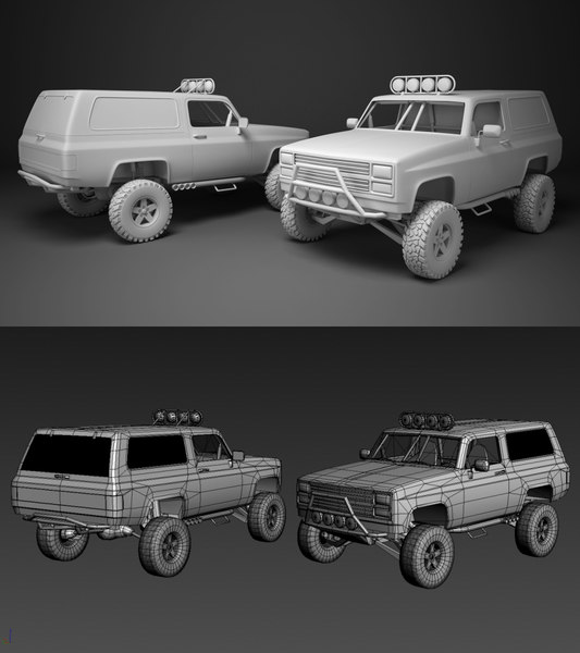 3d model off-road racing cars