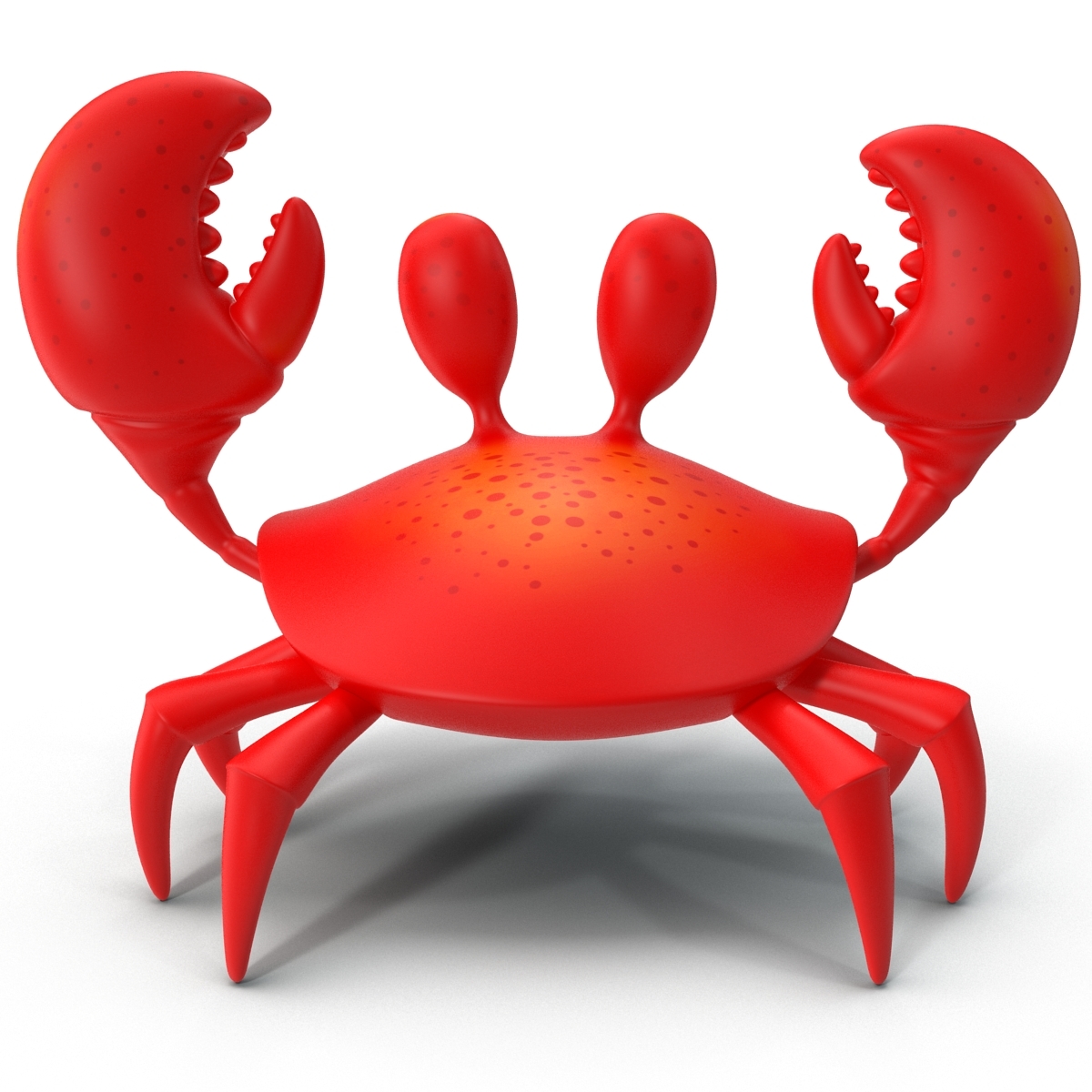 3d model cartoon crab