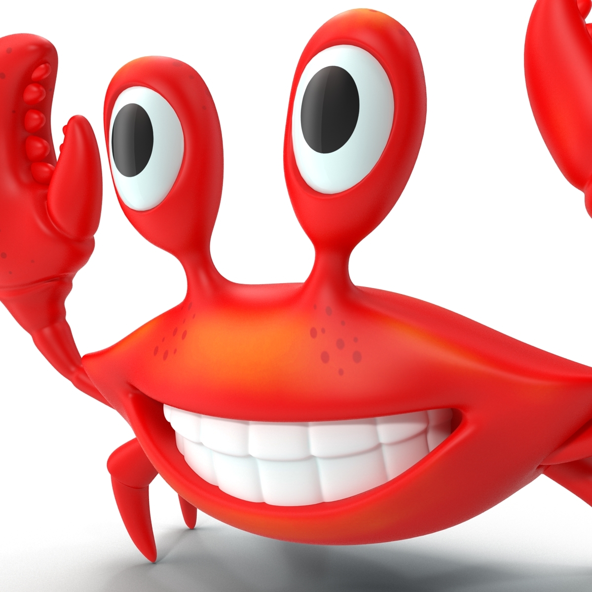 3d model cartoon crab