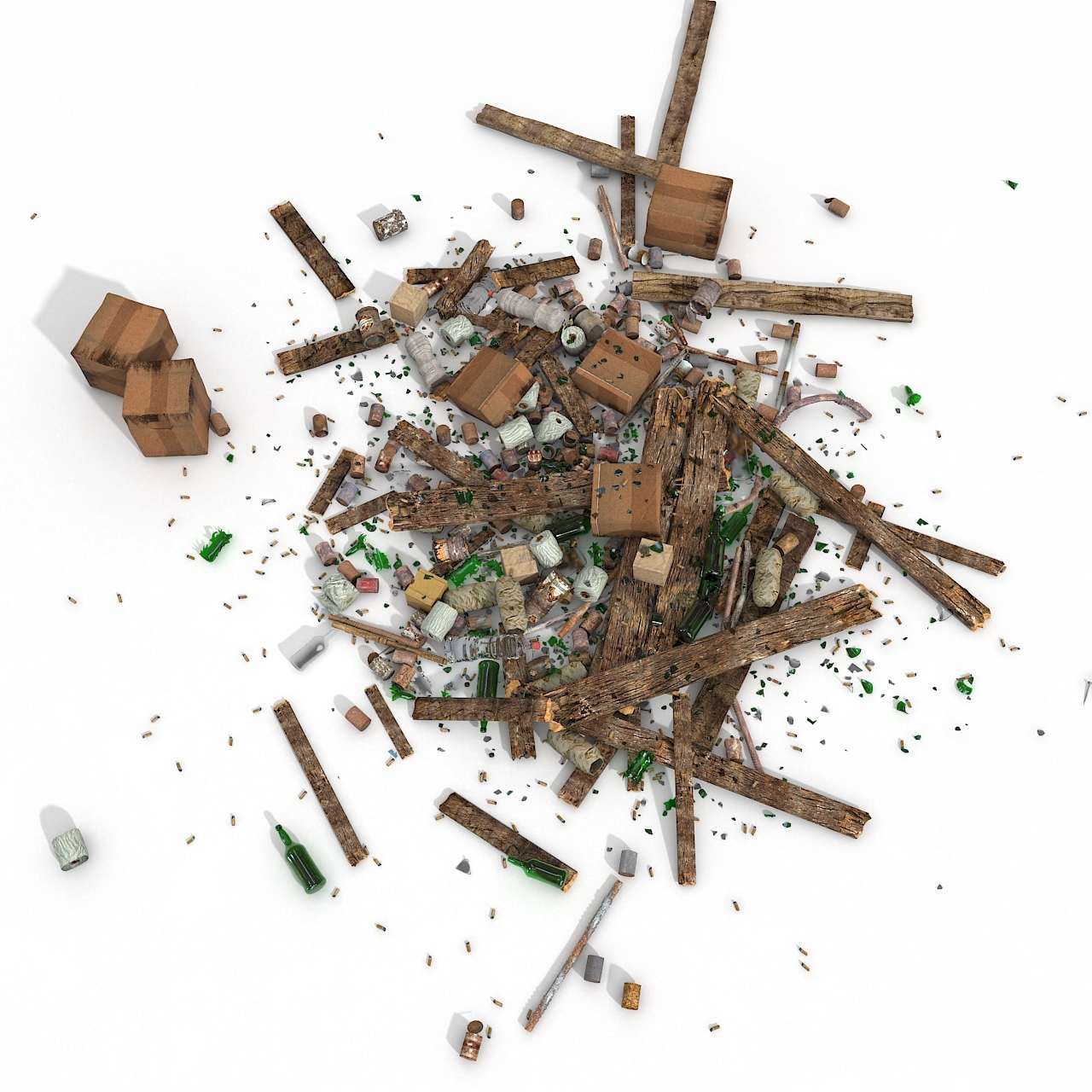 3d debris model