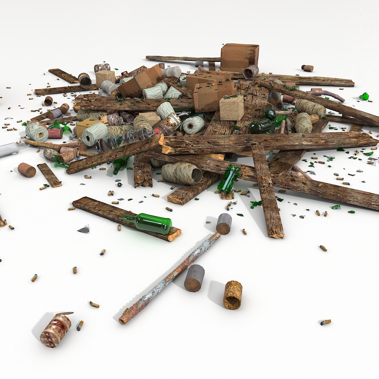 3d debris model