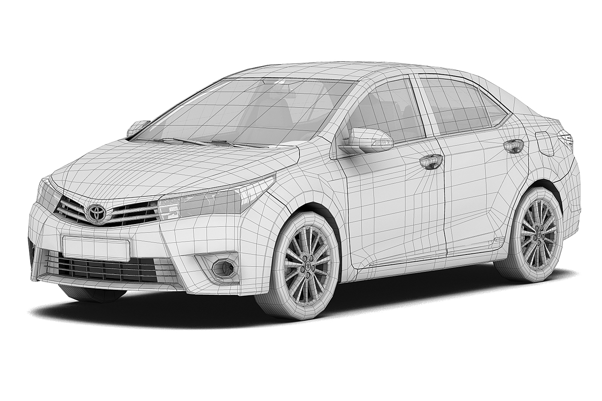 toyota corolla altis 3d model