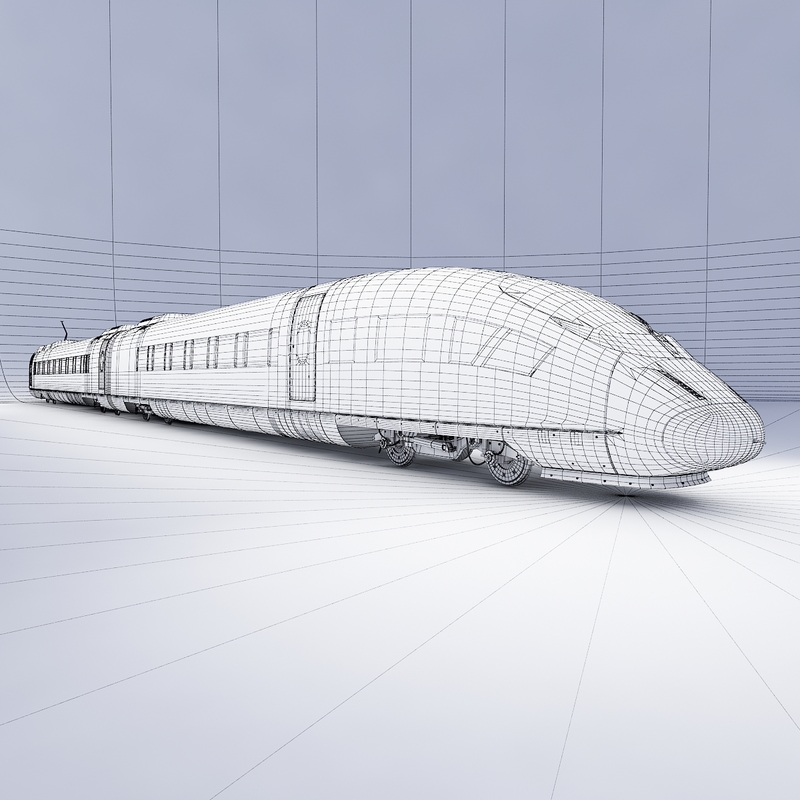 3d china railways crh3