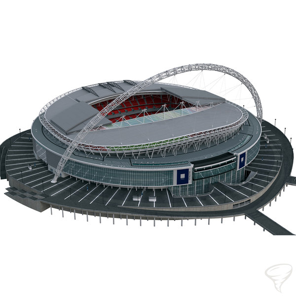 soccer stadium wembley 3d max