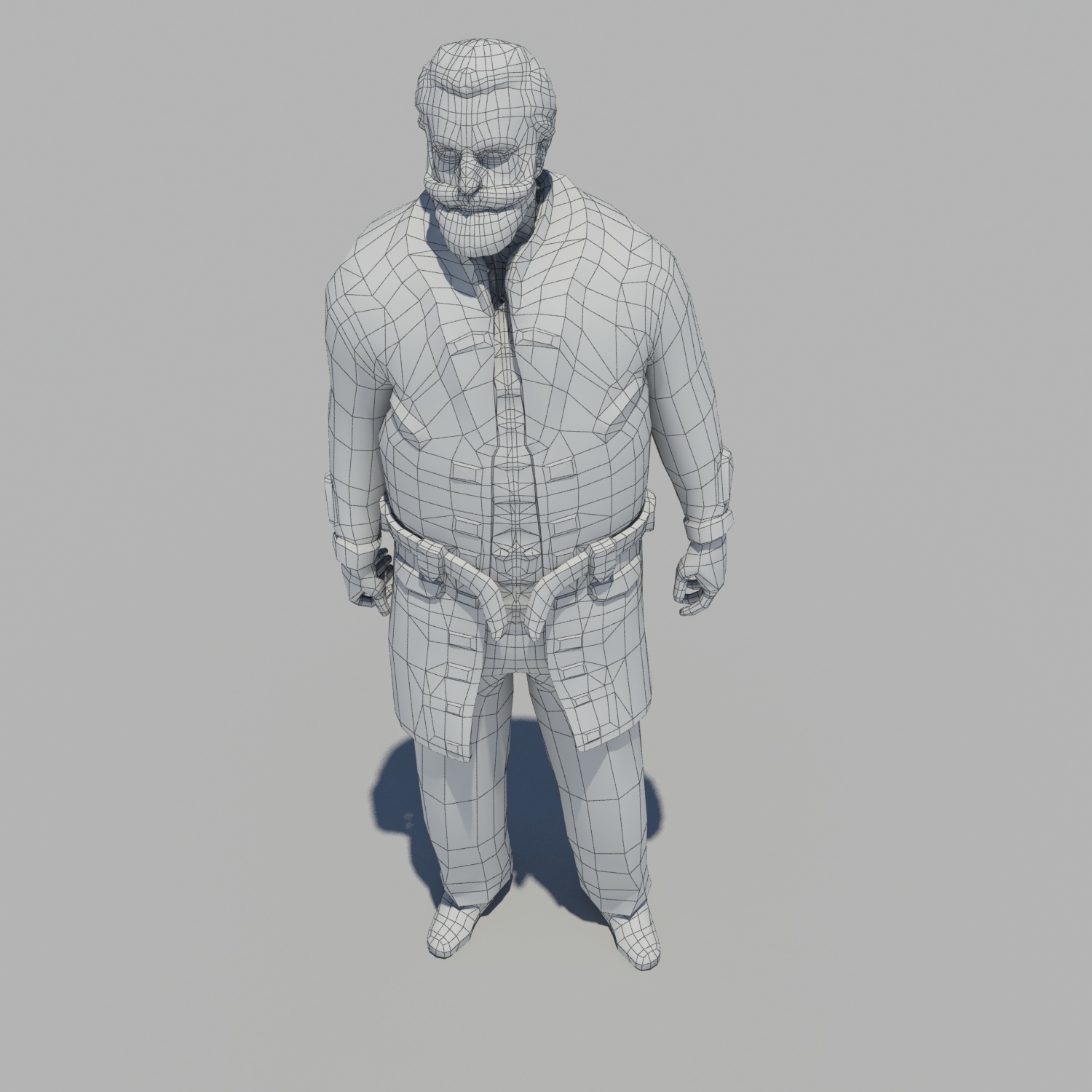 scientist character 3d max