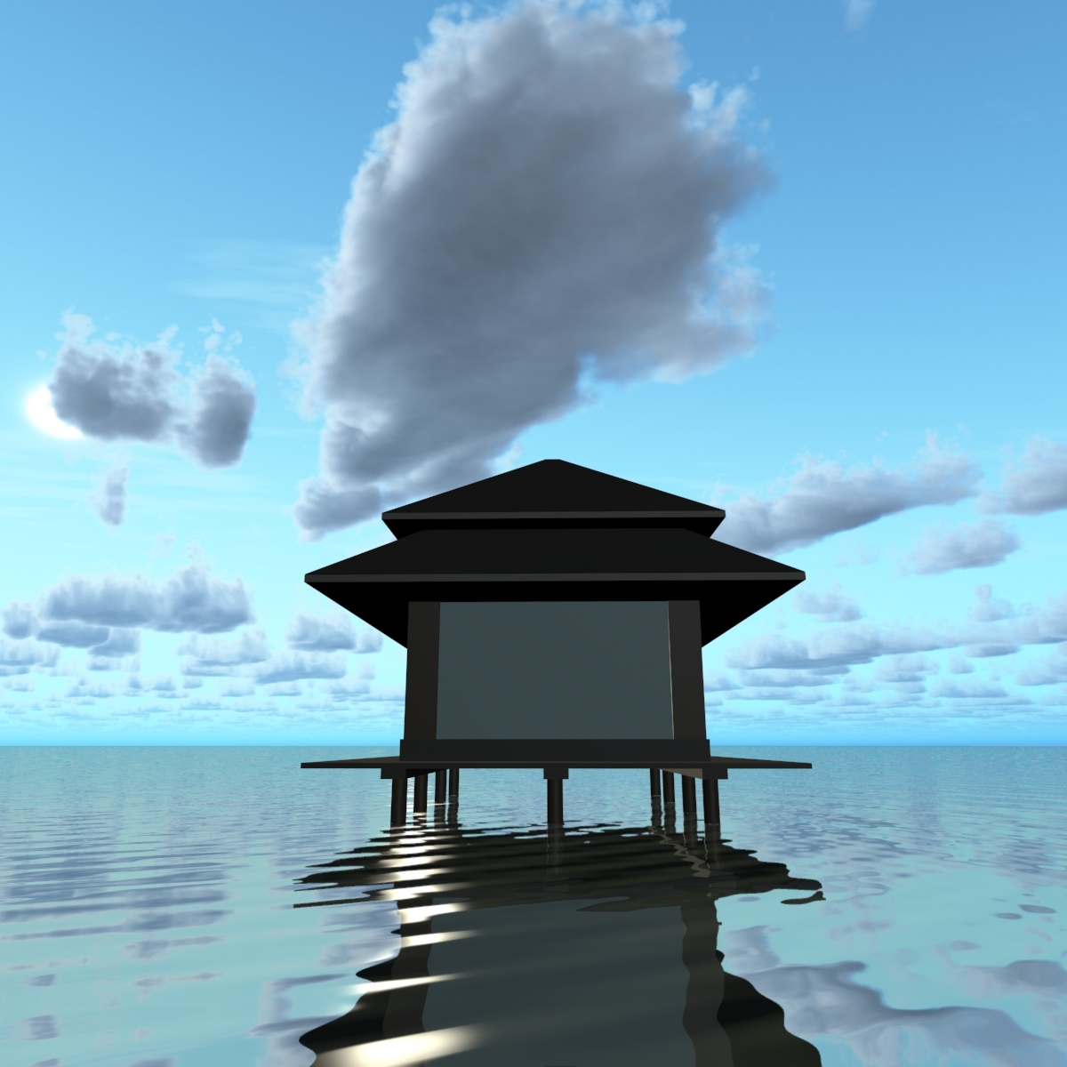 3ds max sky clouds