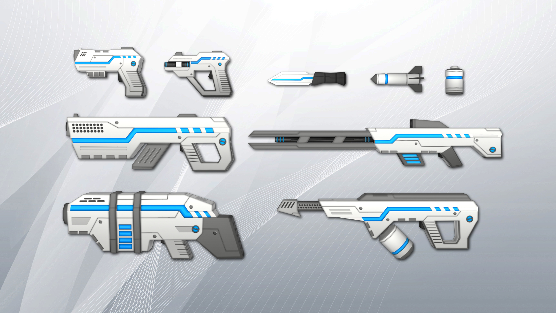 fbx sci-fi weapons pack