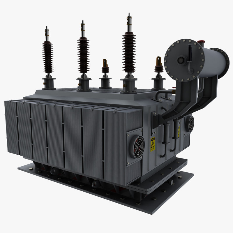 3d electric power transformator