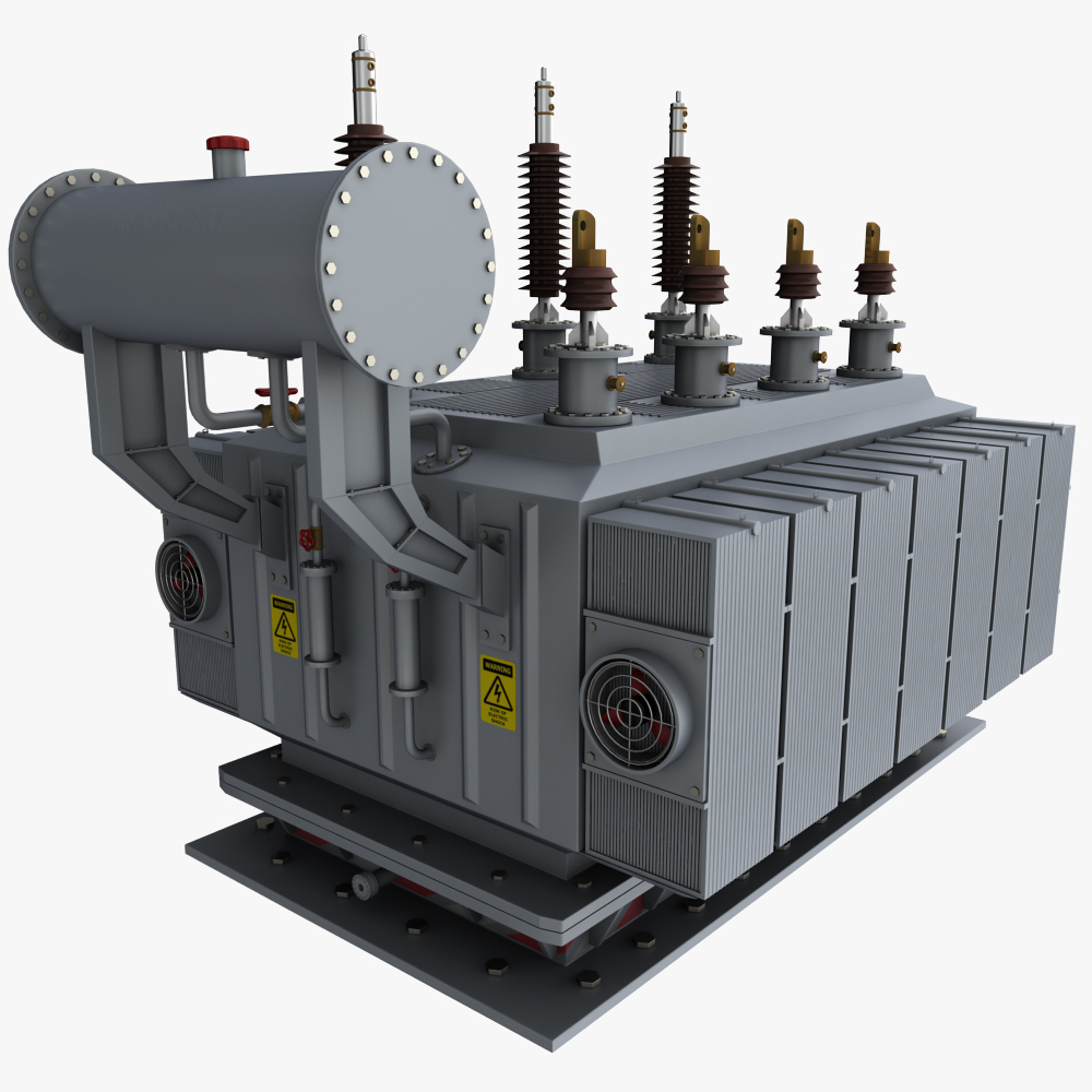 3d electric power transformator
