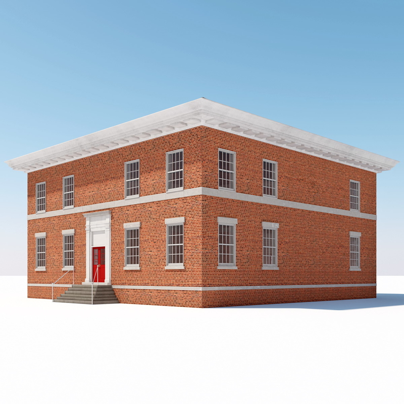 3d model courthouse building