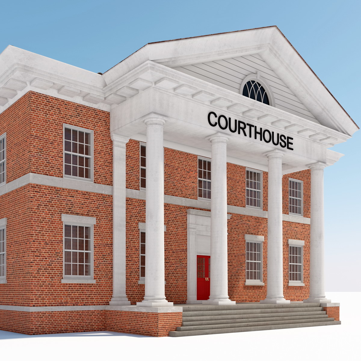 3d model courthouse building