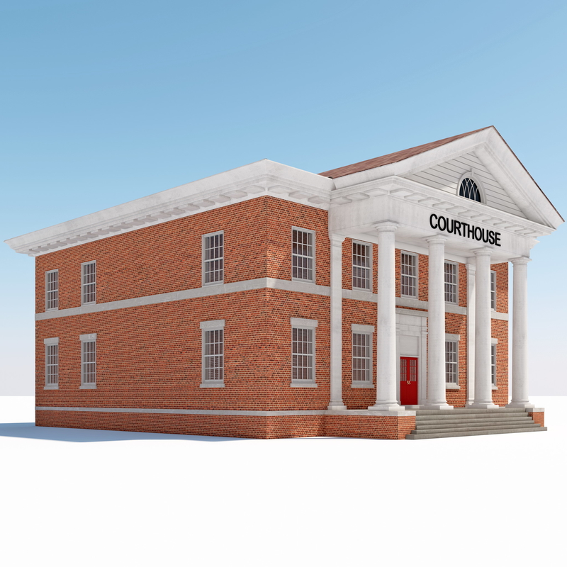 3d model courthouse building