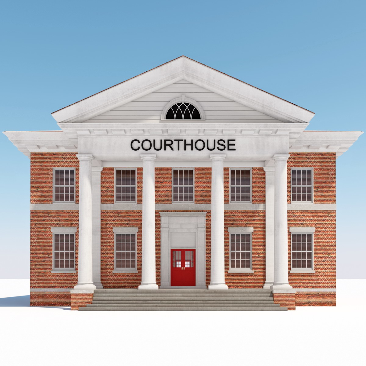3d model courthouse building