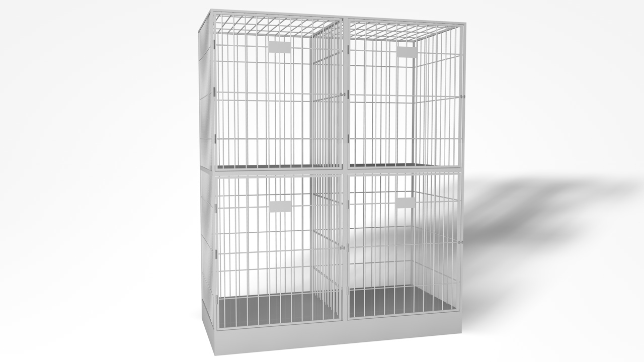 cage modeled fbx