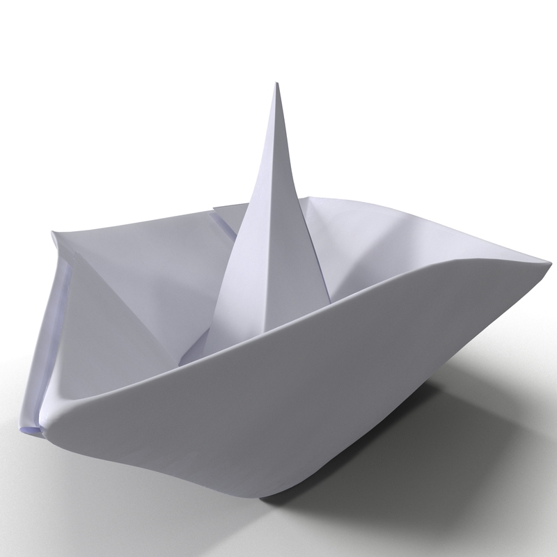 3d model origami ship