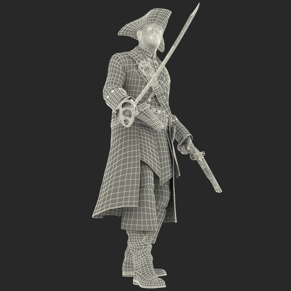 3ds max pirate pose 2
