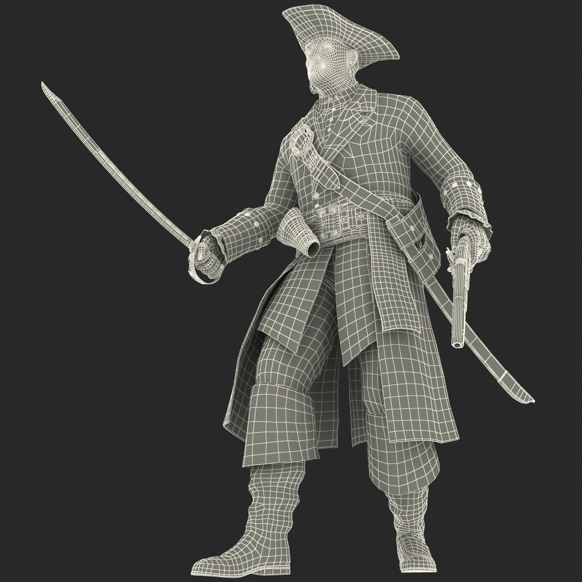 3ds max pirate pose 2