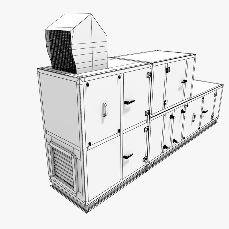 3d ahu air handling unit