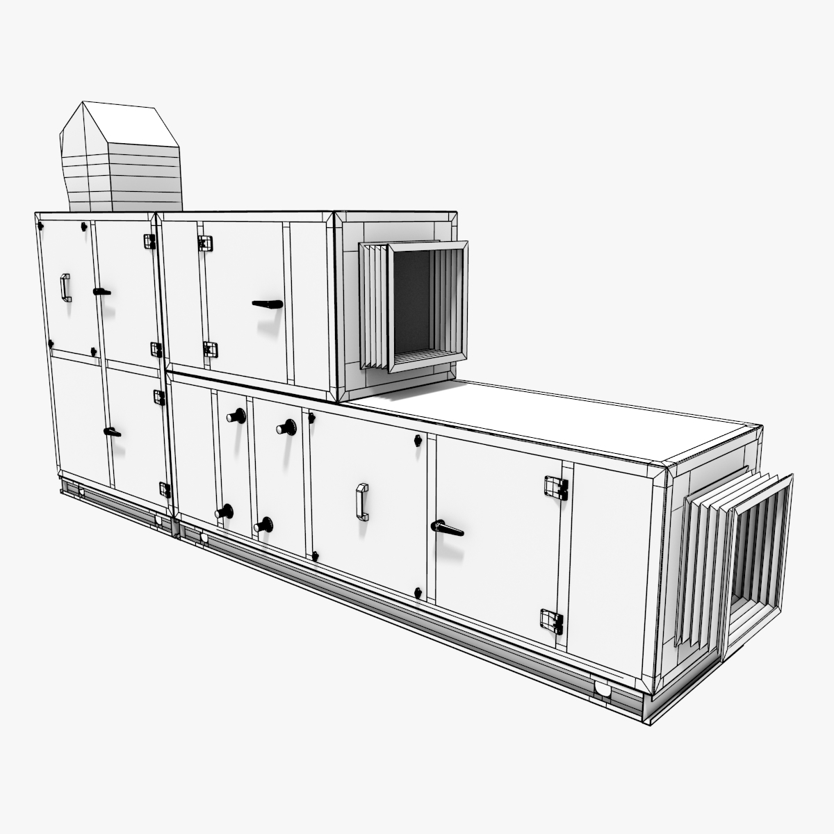 3d ahu air handling unit