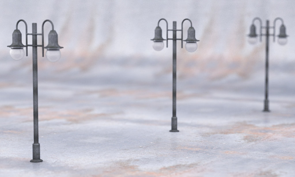 modelo 3d LÁMPARA DE CALLE HO ESCALA 2014 - TurboSquid 827388