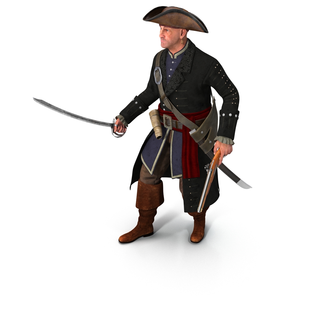 3ds max pirate pose 2