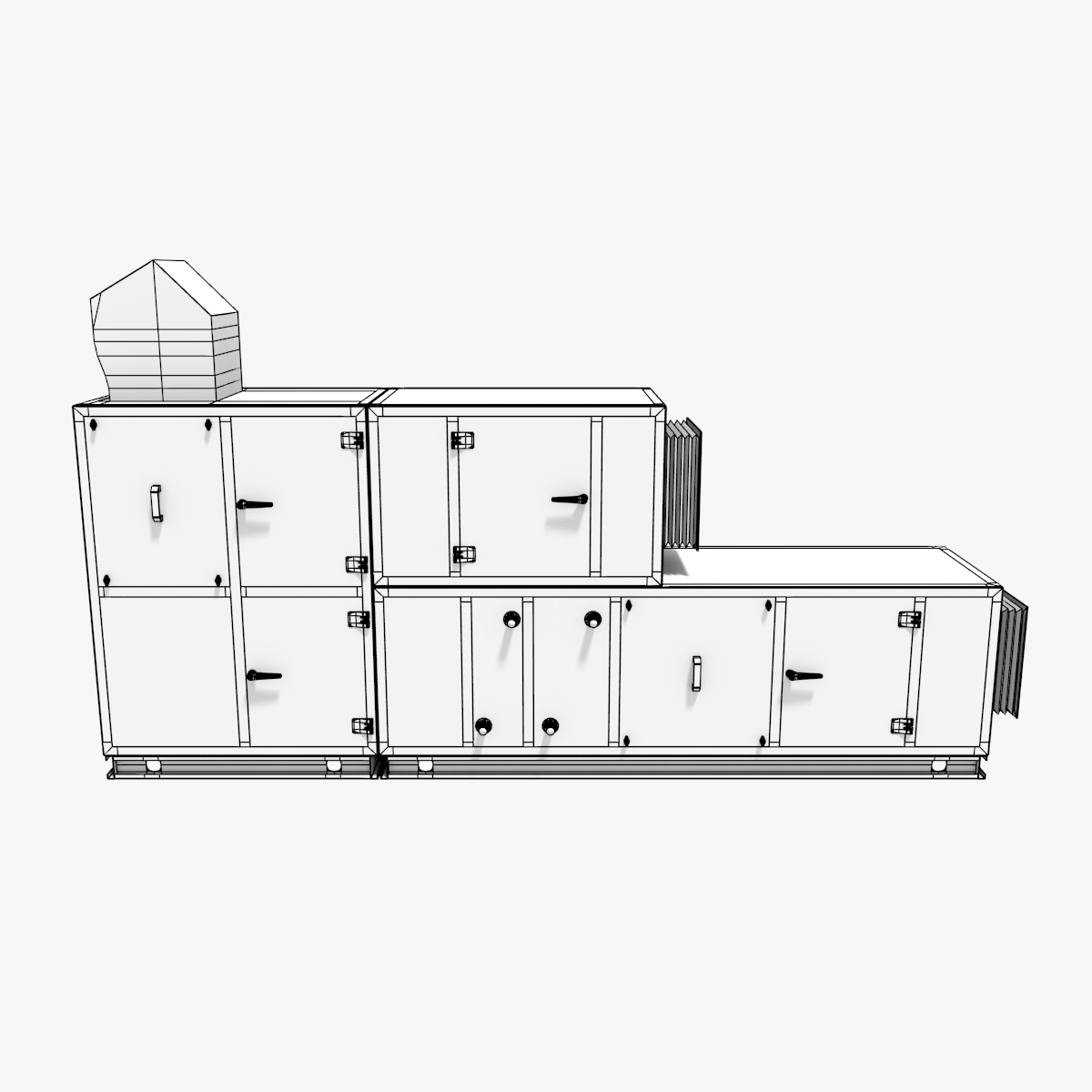 3d ahu air handling unit