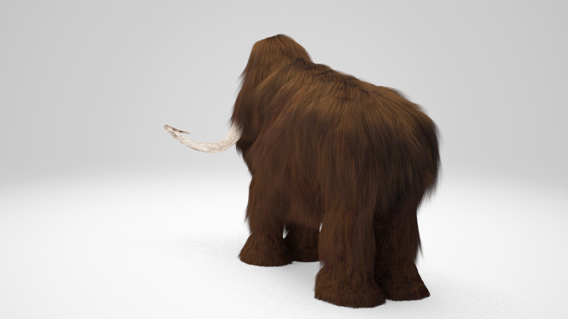 mammoth animation modelled 3d max