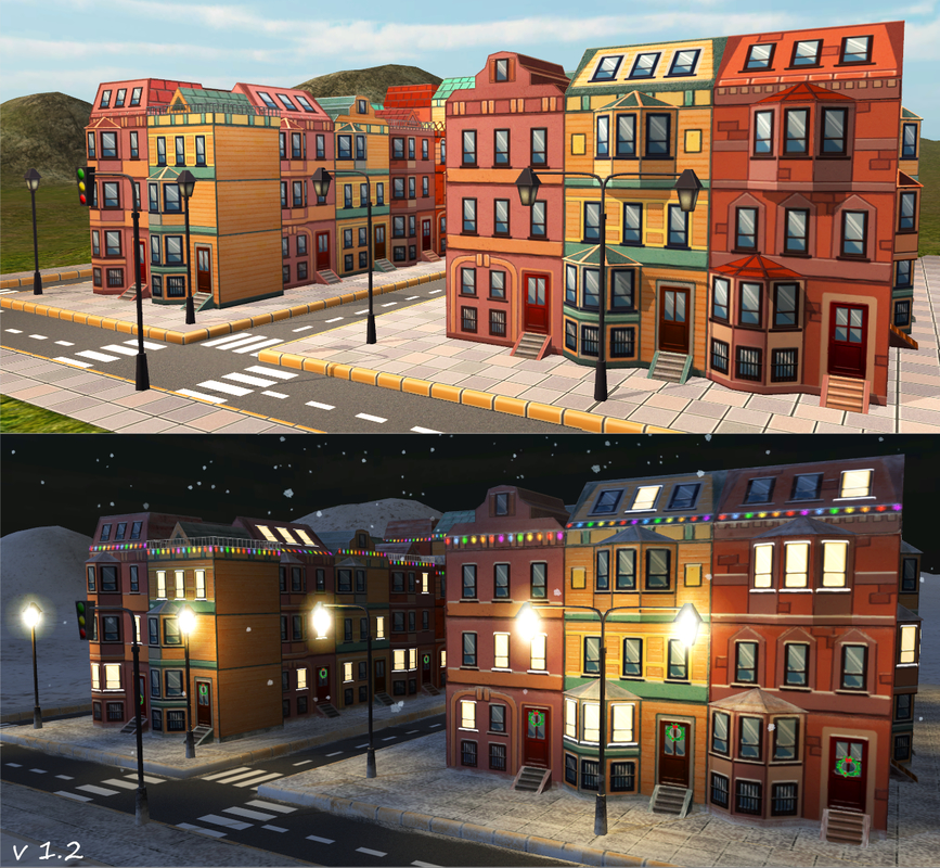 3d fbx city constructor houses