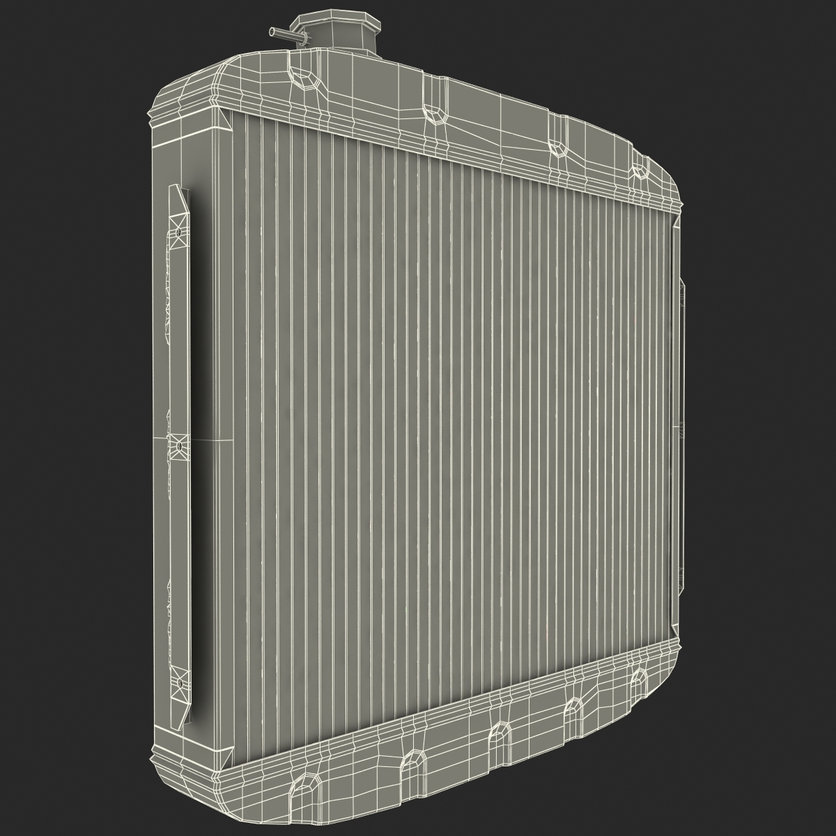 car radiator 3d max
