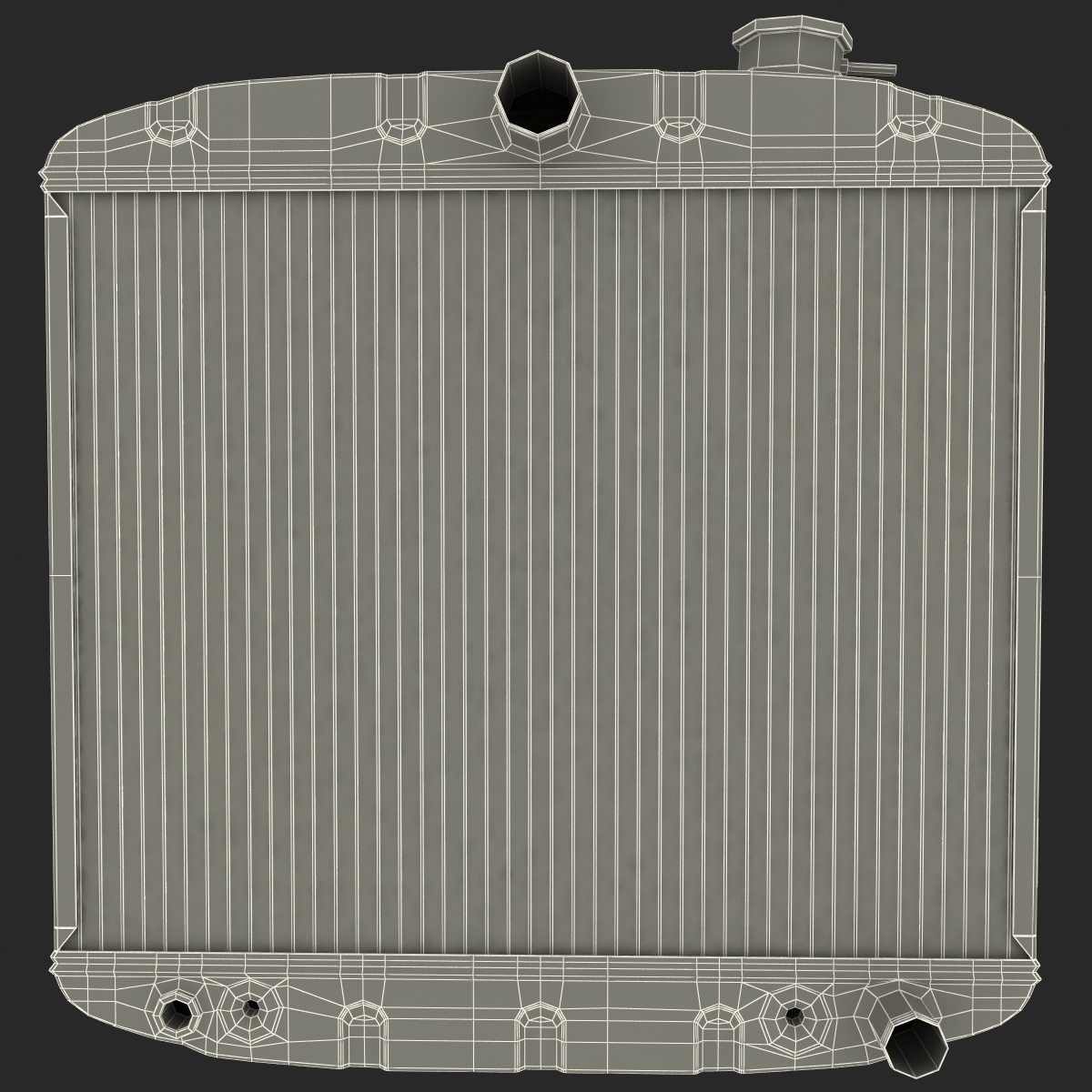 car radiator 3d max