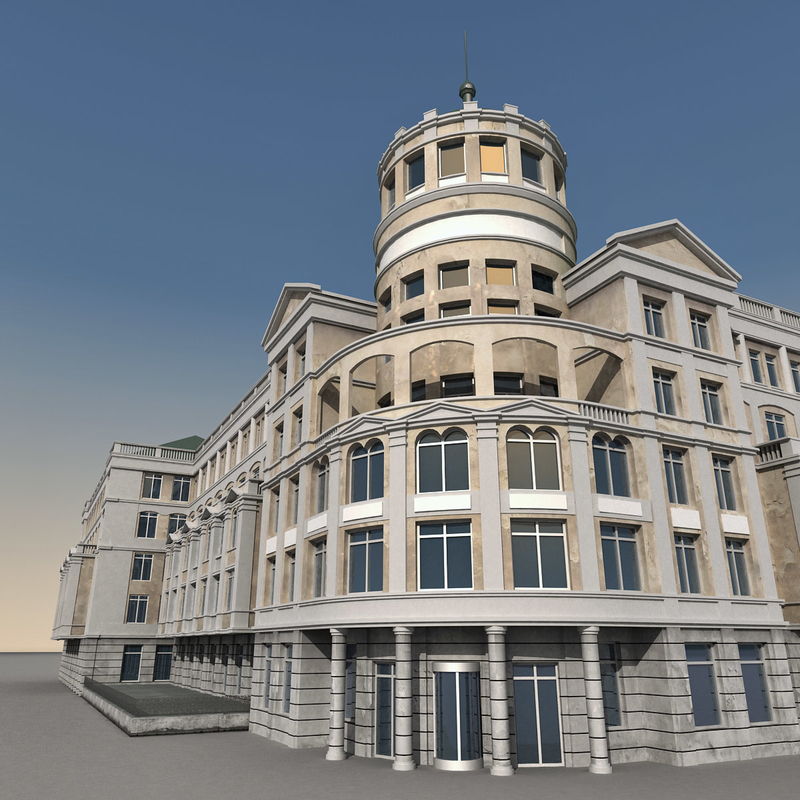 european buildings europe 3d model